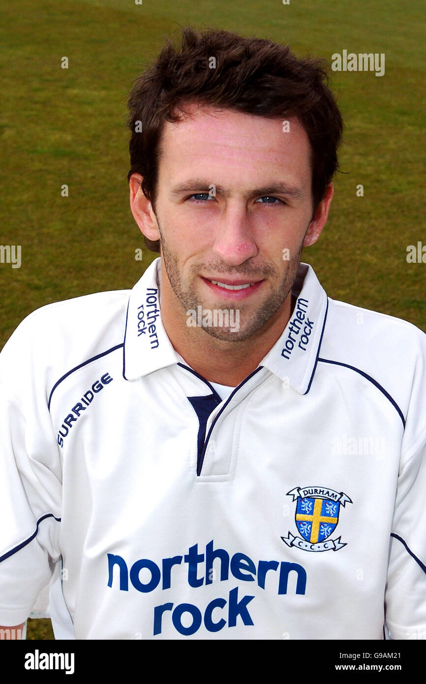 Cricket durham county cricket club photocall Banque de photographies et ...