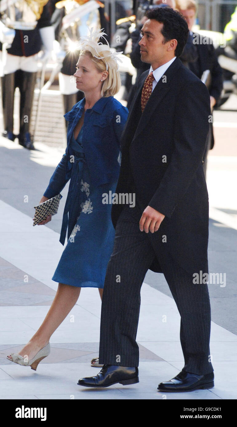 Lady Davina Lewis et Gary Lewis arrivent à la Cathédrale St Paul pour ...