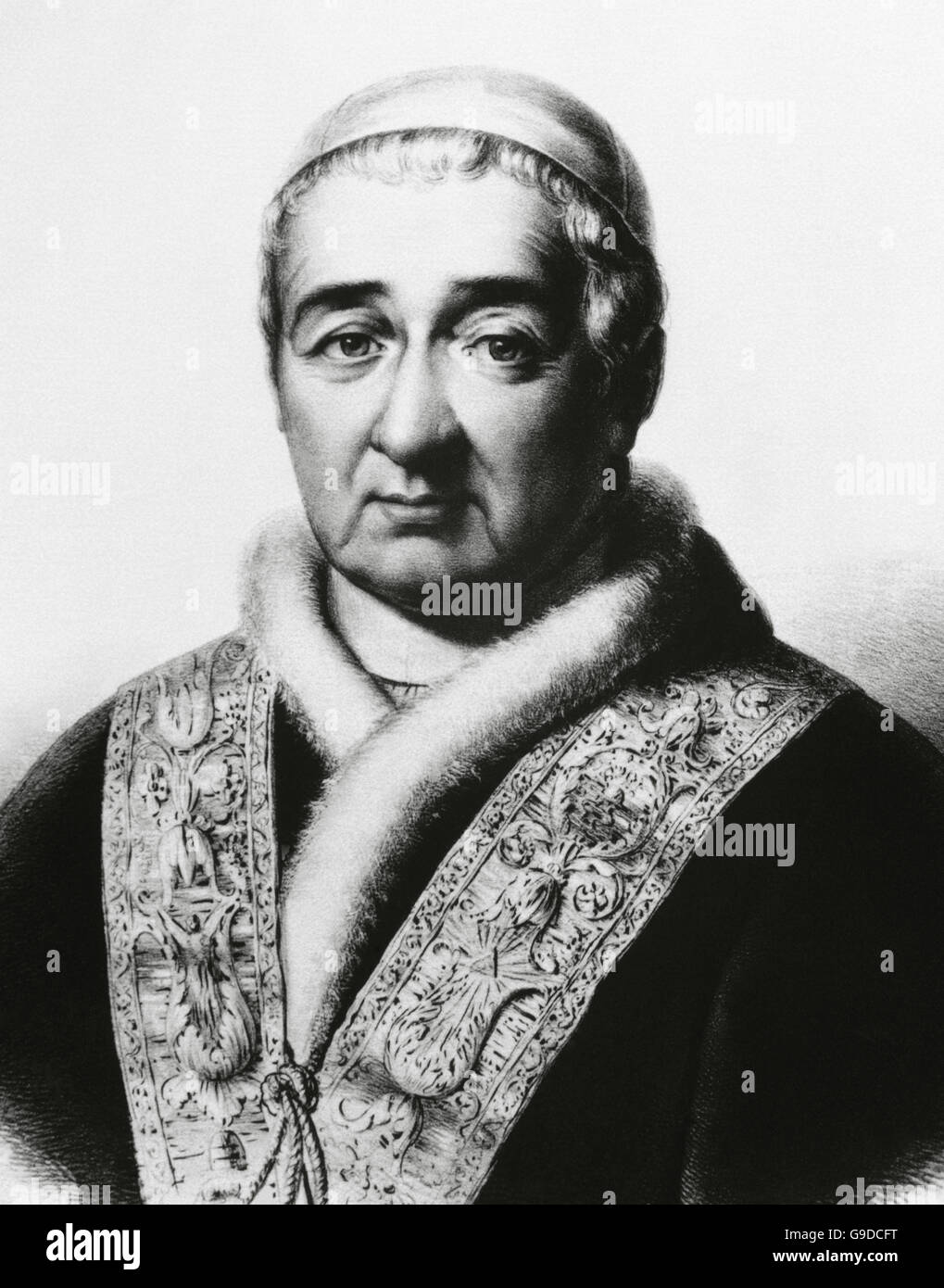 Grégoire XVI (1765-1846), né Bartolomeo Alberto Cappellari. Pape de ...
