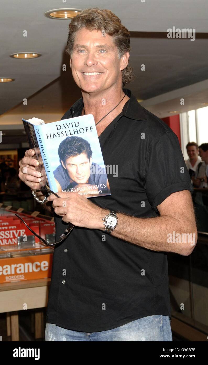 David hasselhoff instore autobiographie de session de signature Banque ...