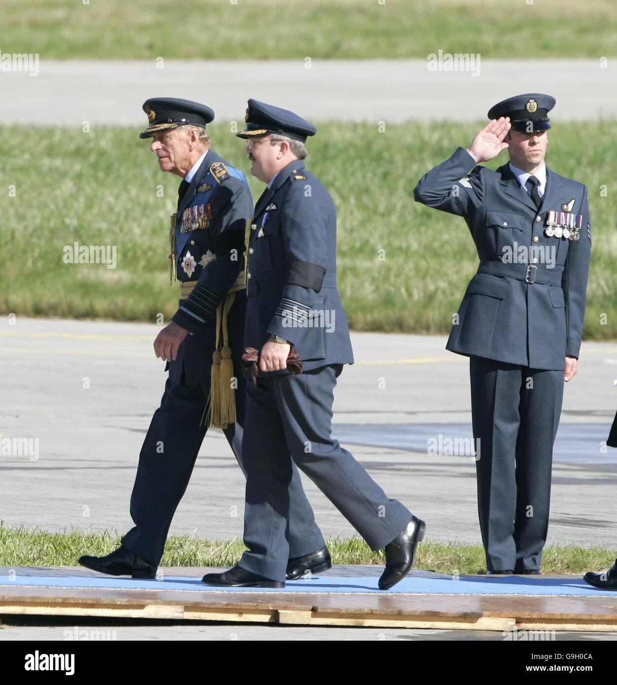 Le commandant de la station de raf kinloss Banque de photographies et d ...