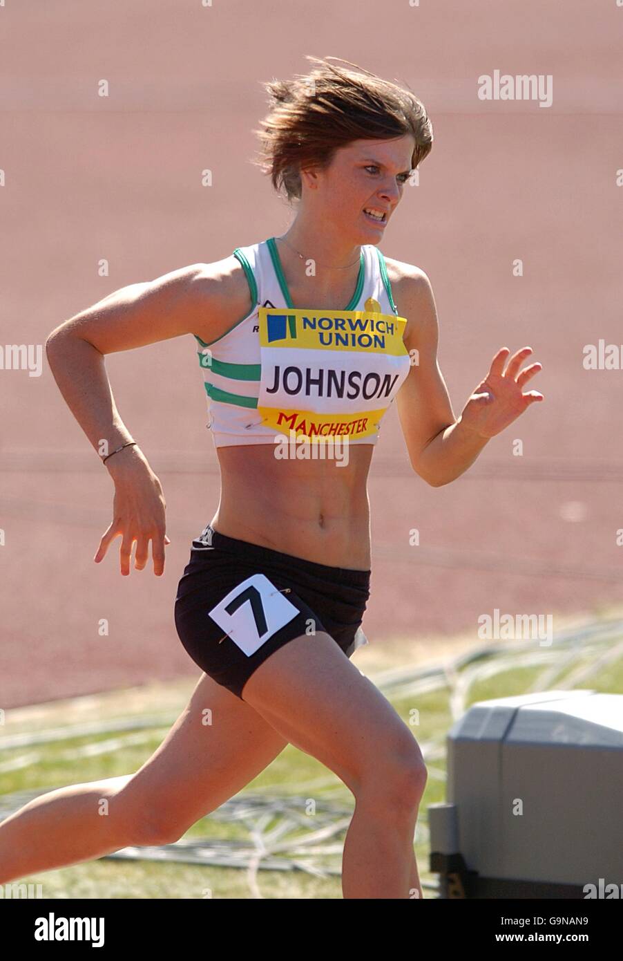 Kelly johnson pendant les manches du 800m Banque de photographies et d ...