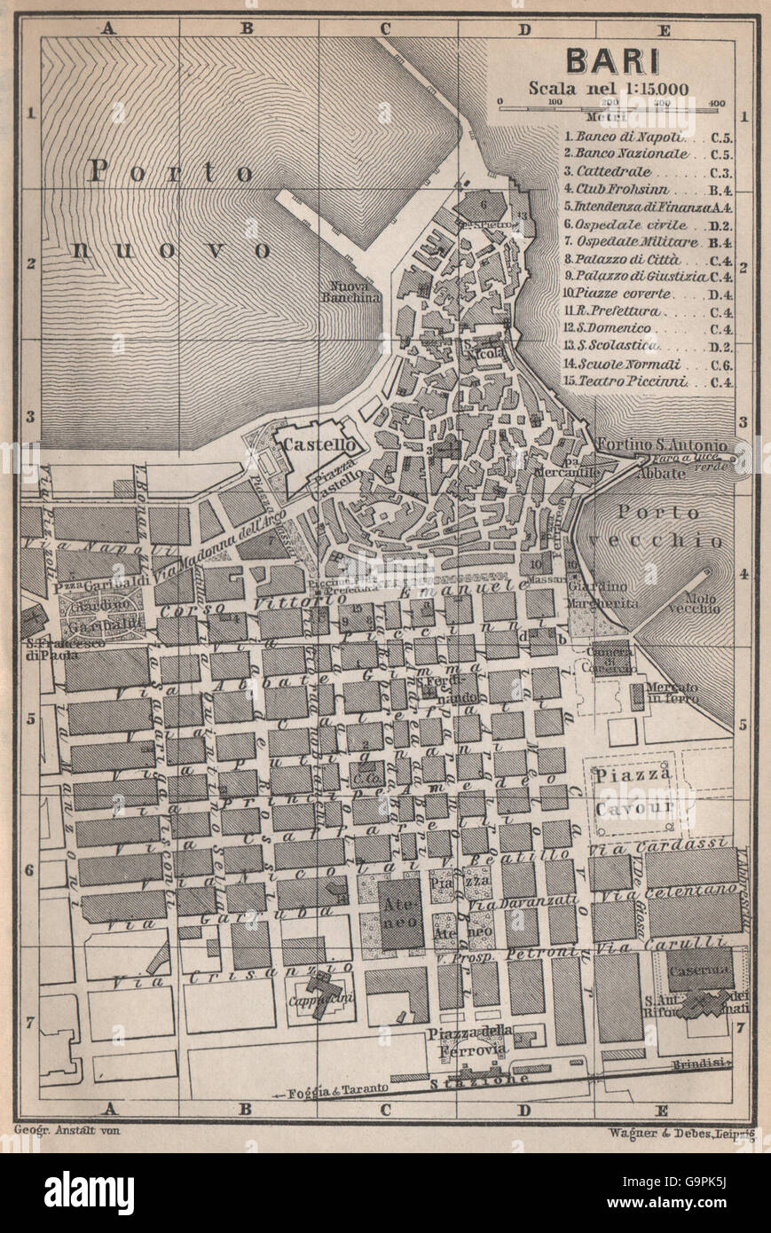 Bari map Banque de photographies et d’images à haute résolution - Alamy