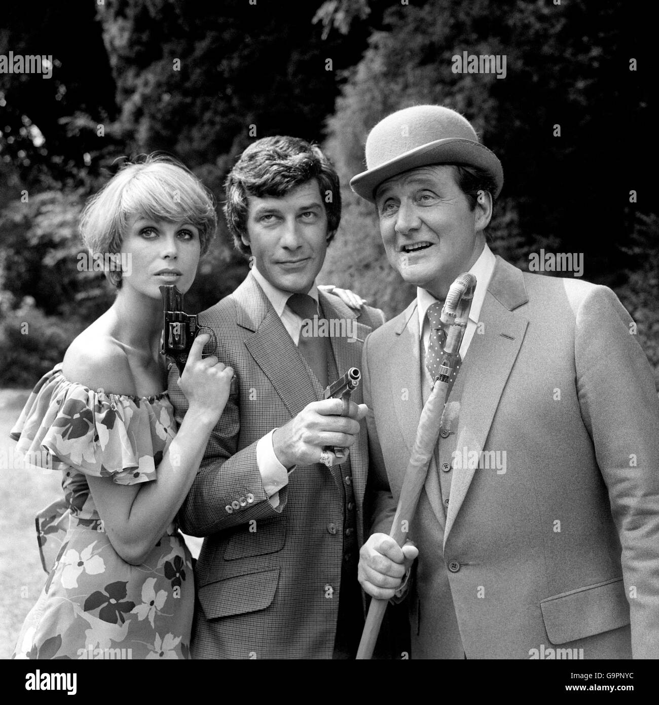 The avengers television series Banque d'images noir et blanc - Alamy