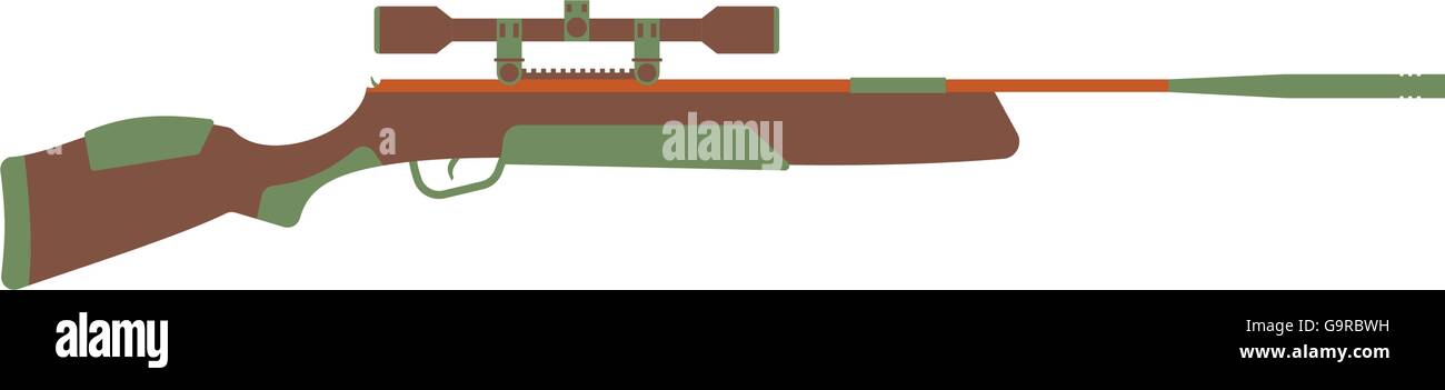 Carabine Cartoon vector illustration Image Vectorielle Stock - Alamy