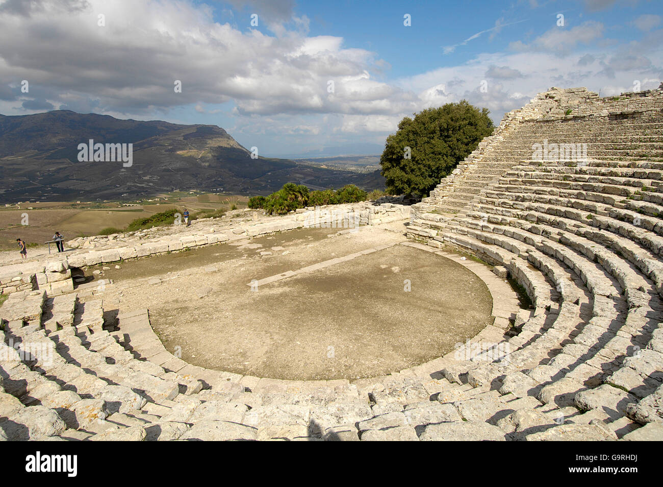 Segesta amphitheatre sicily italy Banque de photographies et d’images à ...