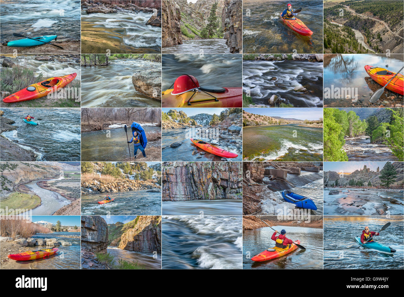 Kayak en eau vive et packraft photo collection - canotage sur les ...