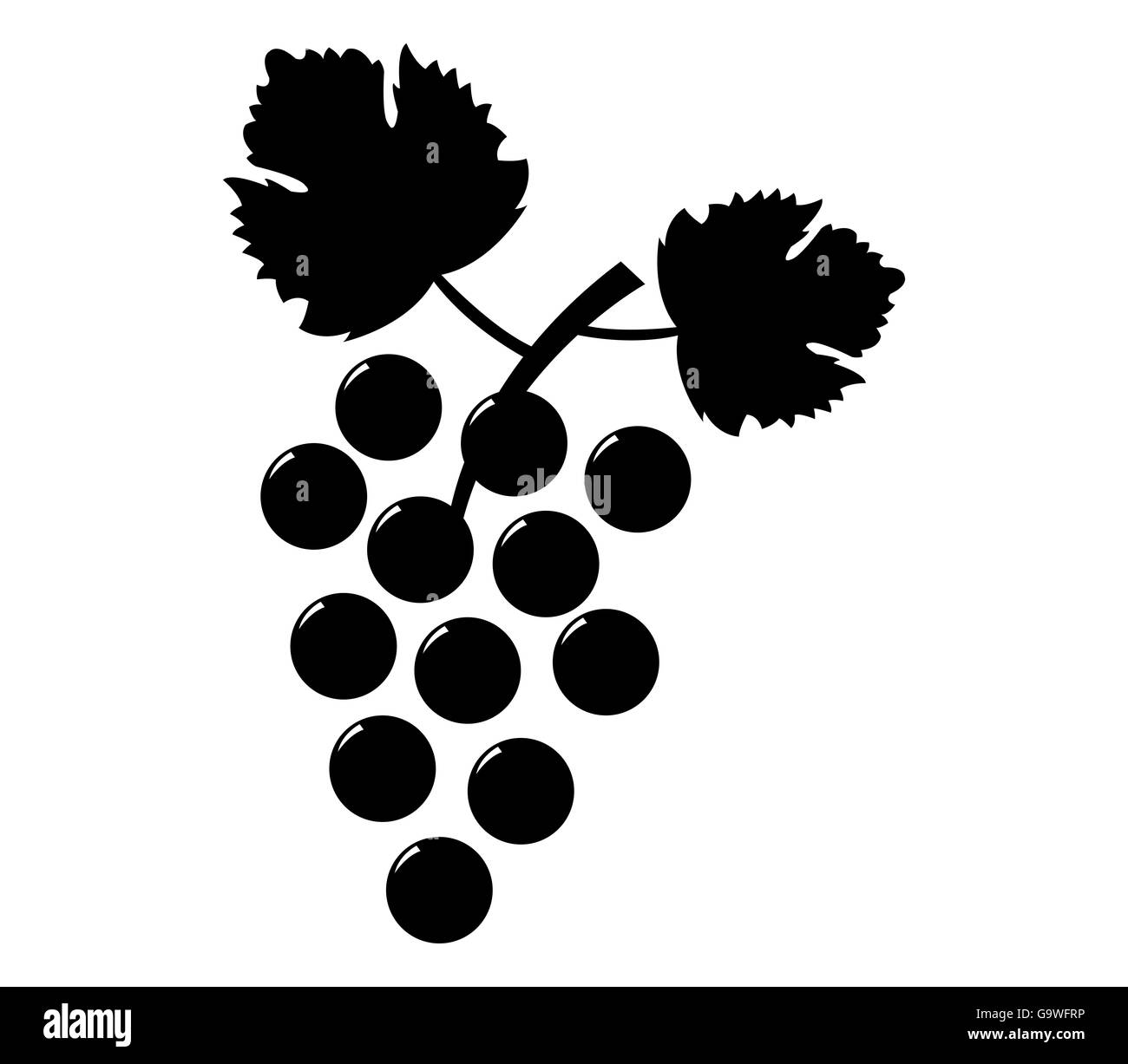 Logo de la vigne Banque d'images noir et blanc - Alamy