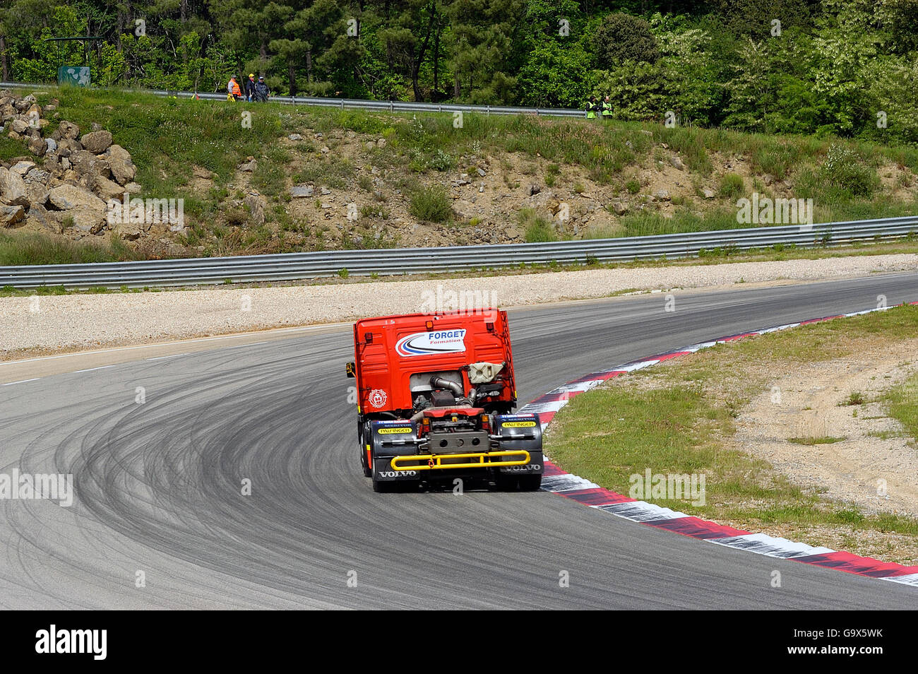 En pleine course camions lors de championnat de France de course de ...