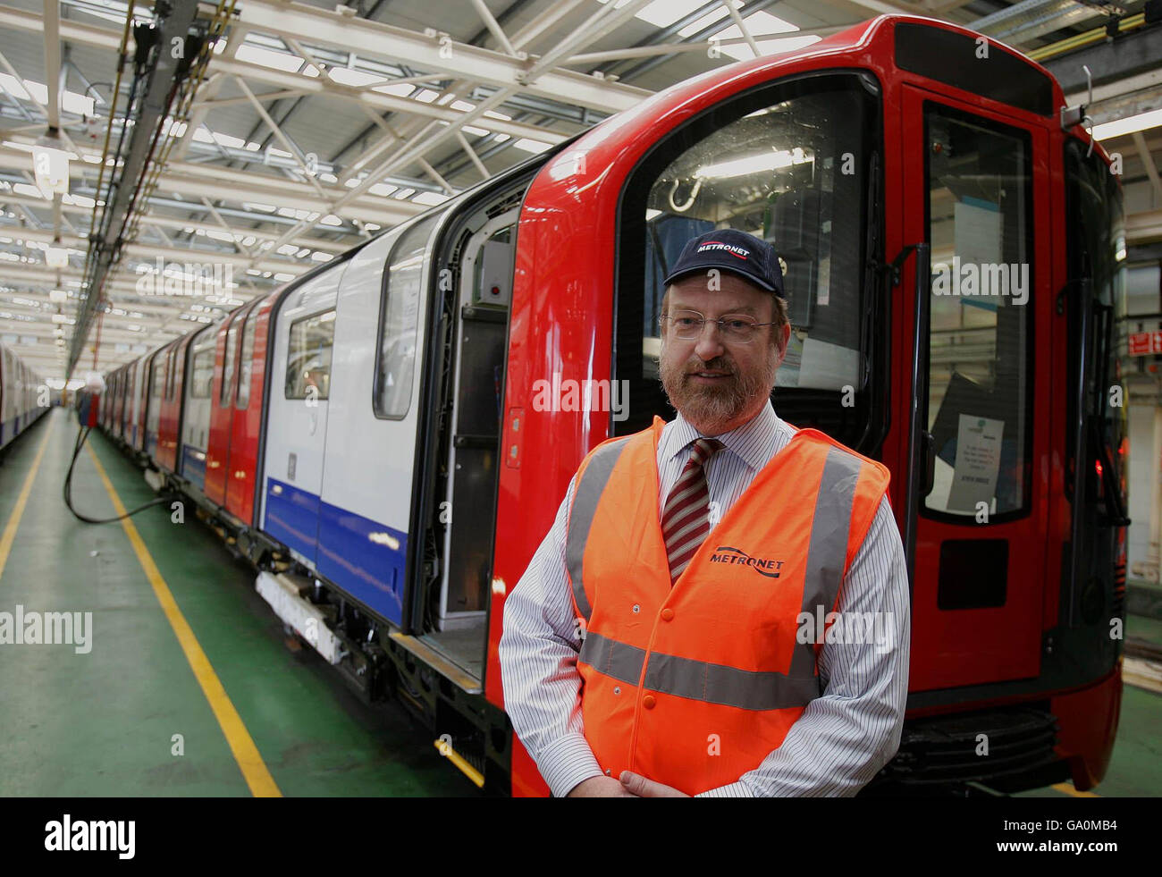 Nouvelle ligne de métro Victoria a dévoilé des trains Photo Stock - Alamy