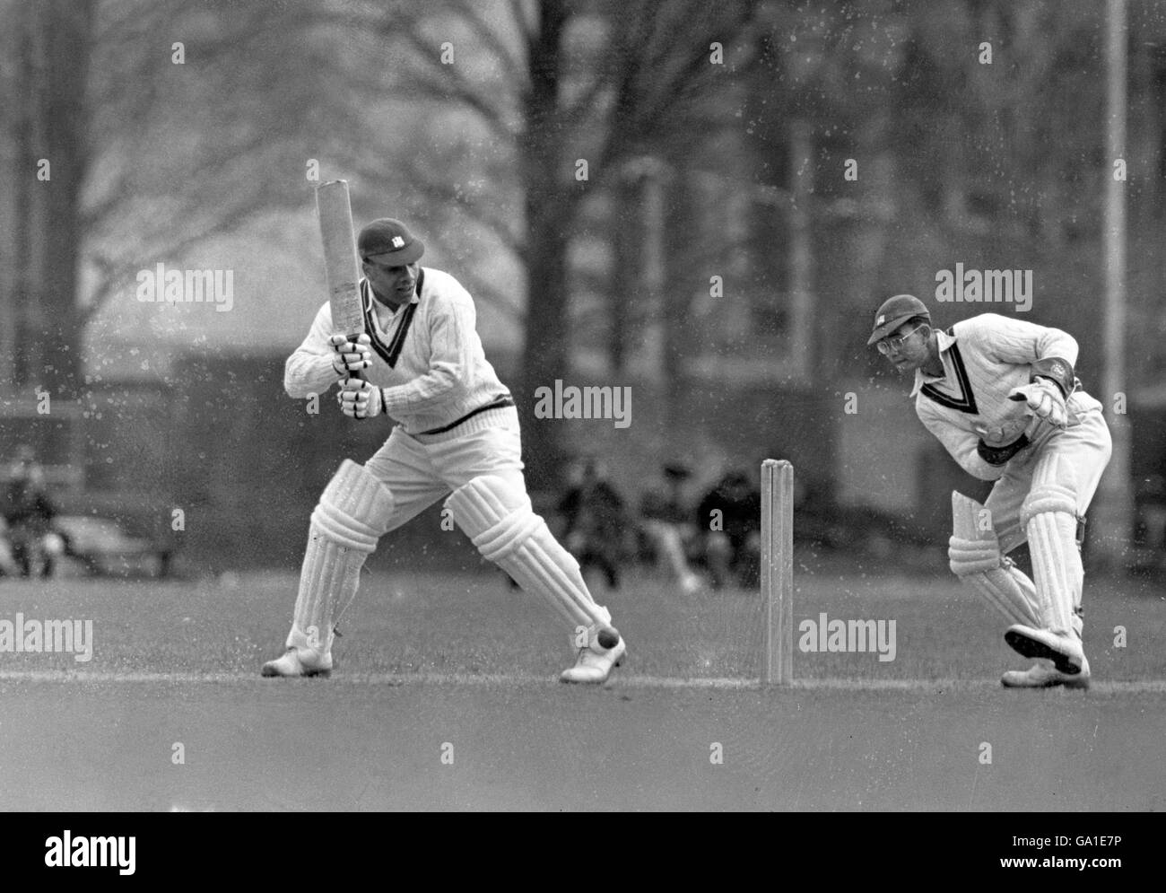 Eastbourne cricket Banque d'images noir et blanc - Alamy