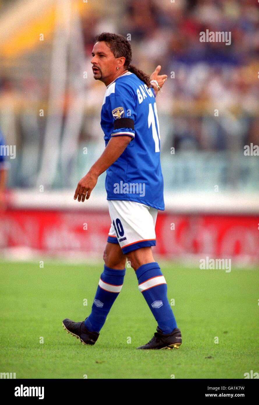 Football italien - série A - Brescia v Lecce. Roberto Baggio, Brescia ...
