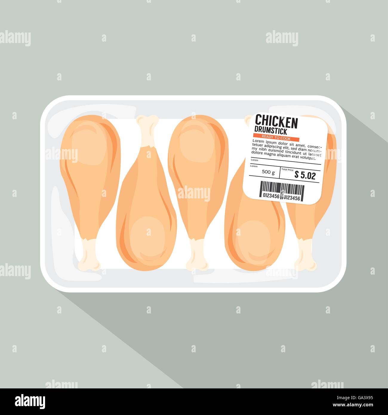 Pilons de poulet Banque d'images vectorielles - Alamy