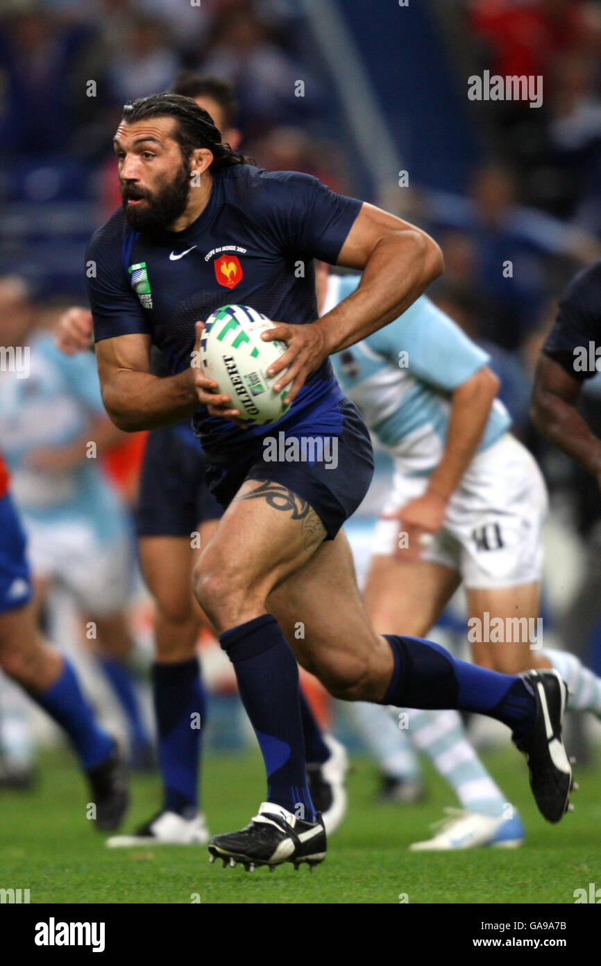 S bastien Chabal En Action Pendant Le Match De La Coupe Du Monde De