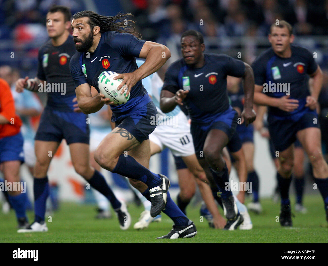 Frances sebastien chabal match de coupe du monde de rugby stade de ...