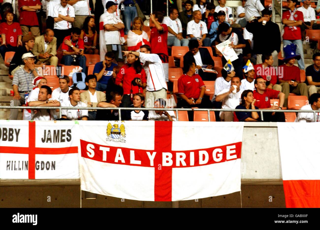 Un drapeau stalybridge au stade big swan Banque de photographies et d ...