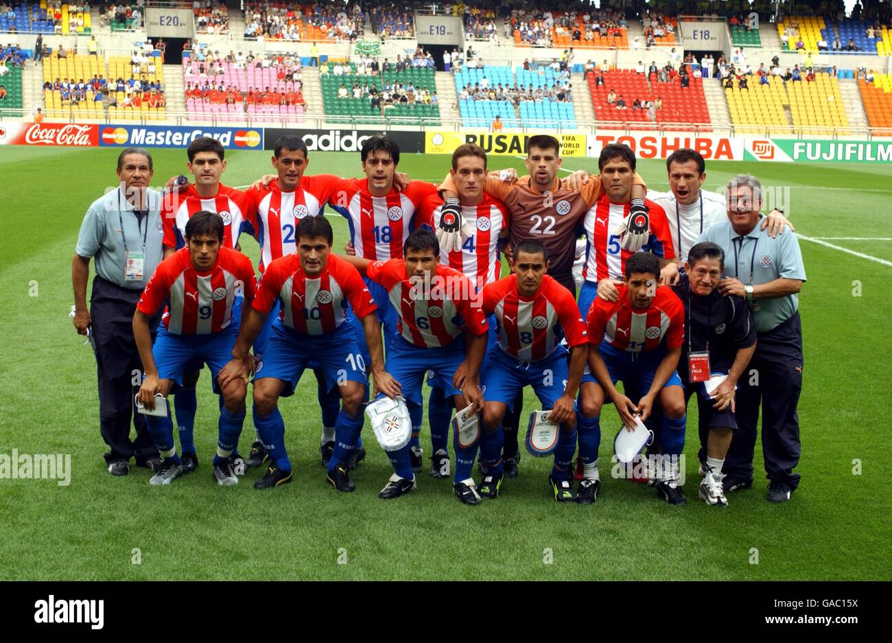 Coupe Du Monde De Football Fifa 2002 Groupe Paraguay Afrique Du Sud ...