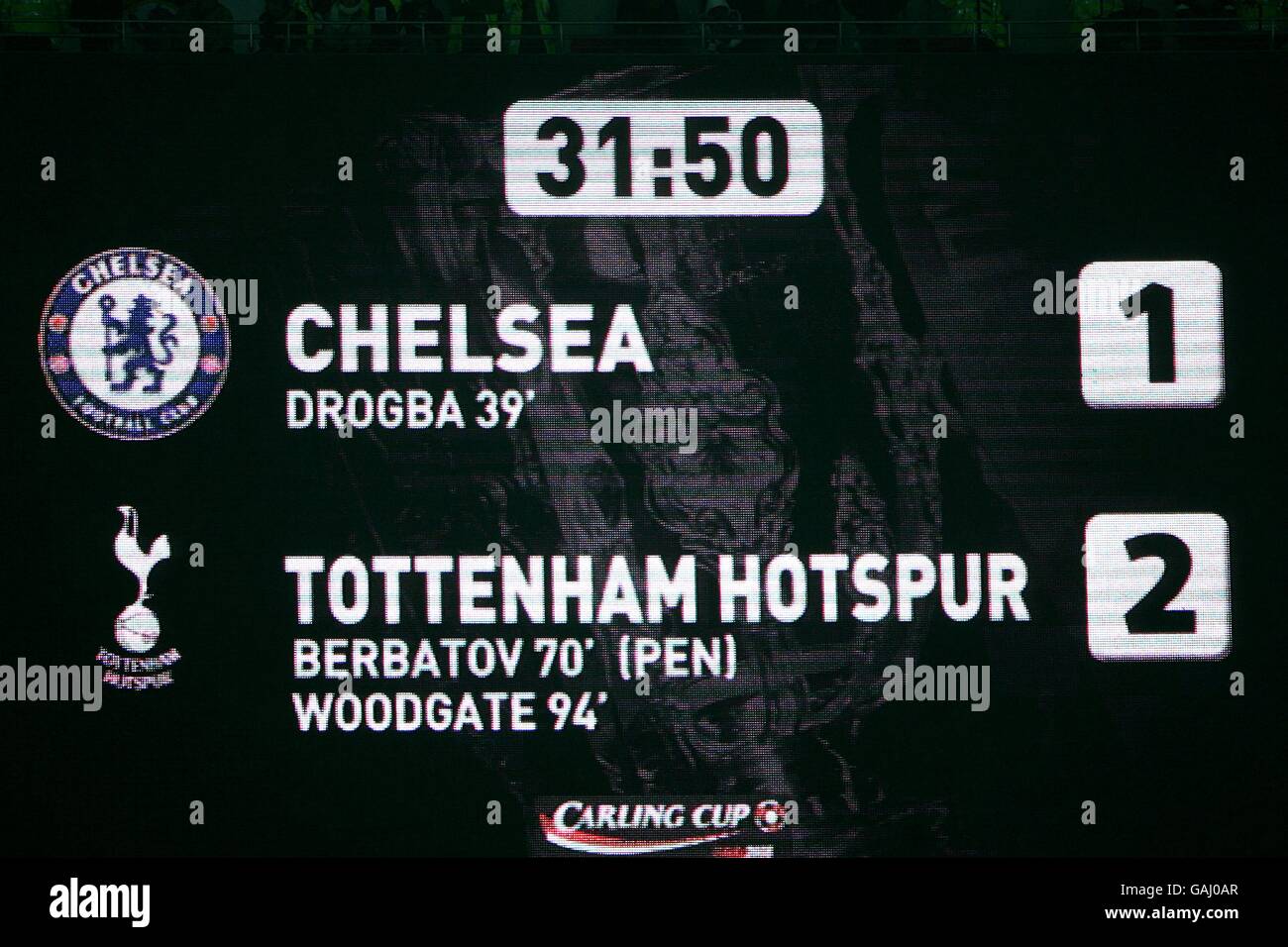 Football - Carling Cup - finale - Chelsea / Tottenham Hotspur - Wembley ...