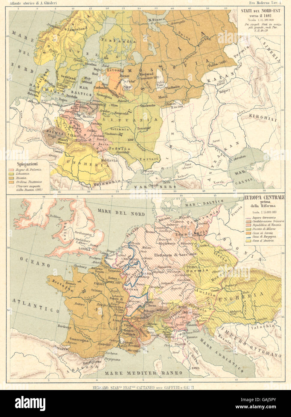 1492 map Banque de photographies et d’images à haute résolution - Alamy