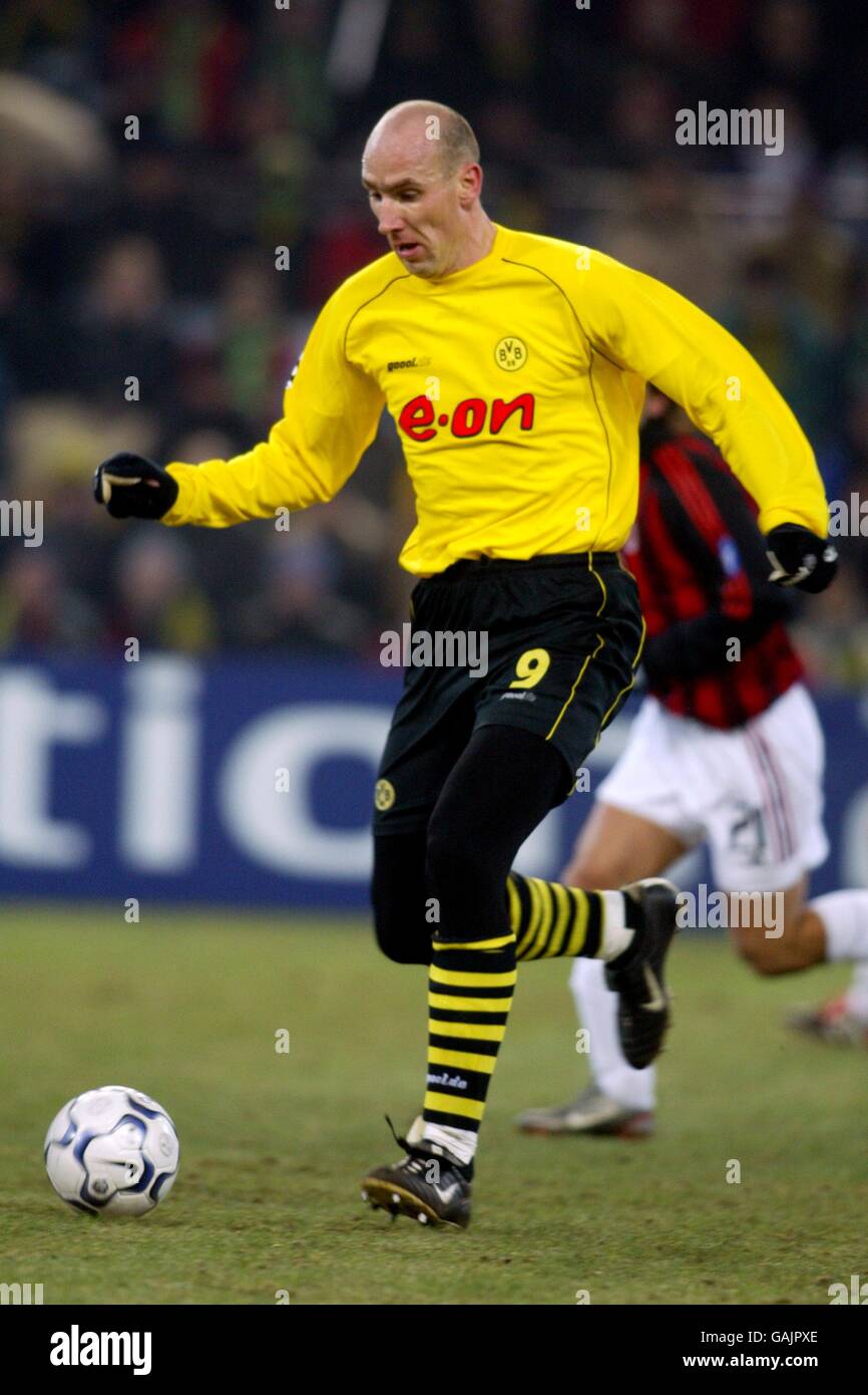 Borussia dortmund v ac milan jan koller Banque de photographies et d ...
