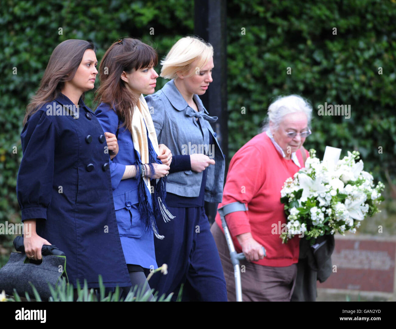 The funeral service of childrens tv presenter mark speight Banque de ...