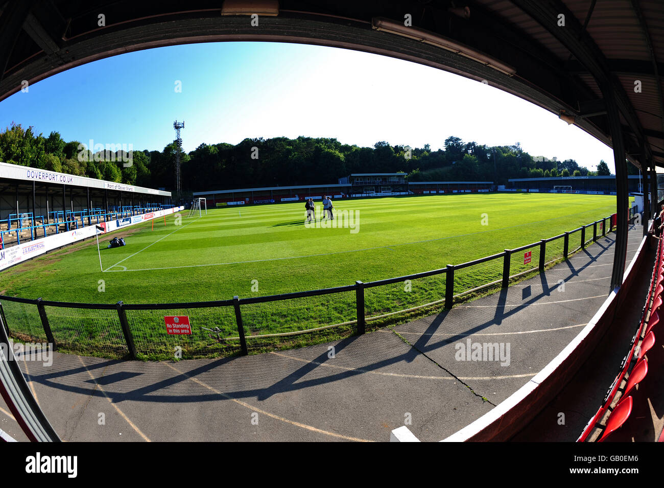 Vue générale sur Crabble Athletic Ground, stade de Dover Athletic Photo ...