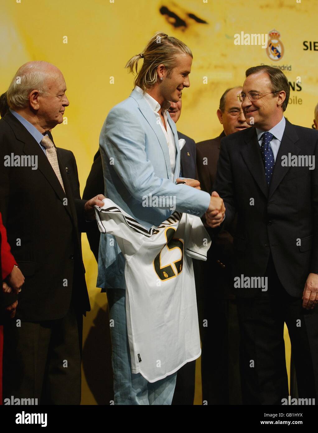David beckham signe pour le real madrid Banque de photographies et d ...
