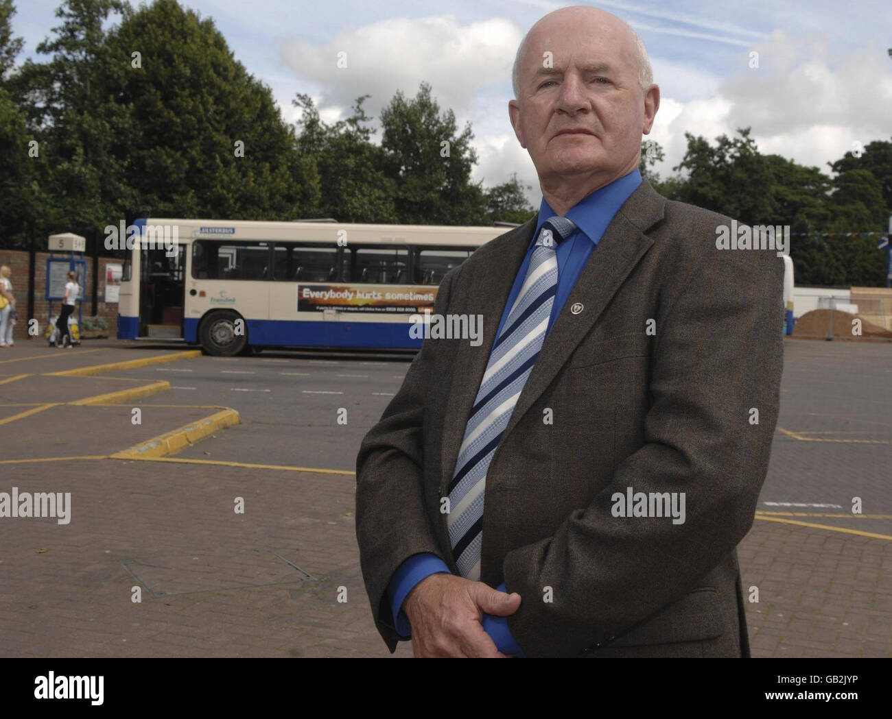 Paddy Magowan, 71, photographié à Omagh. Il a été pompier à temps ...