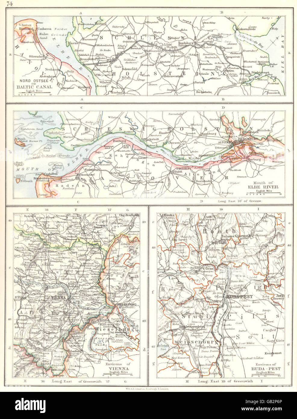 Kiel canal map Banque de photographies et d’images à haute résolution ...
