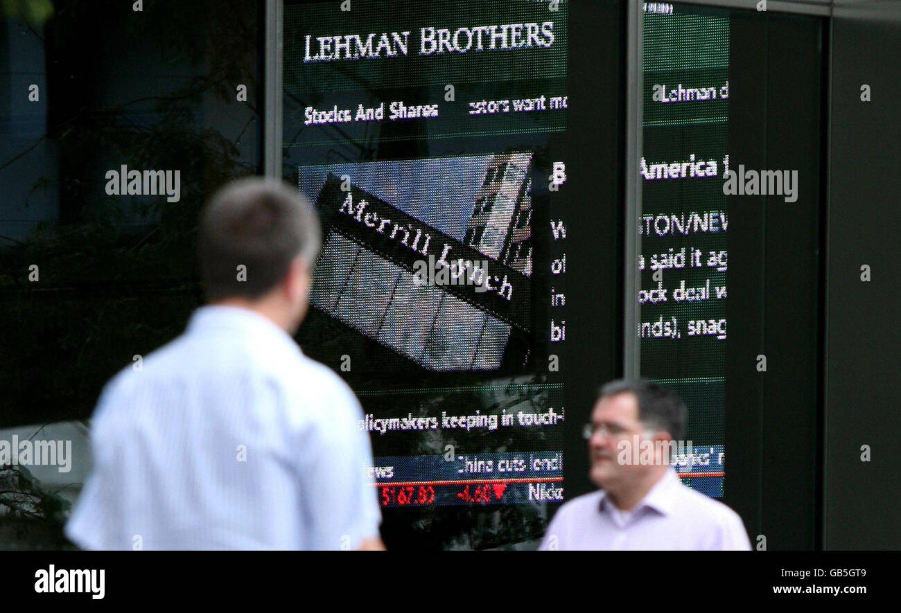 Lehman brothers collapse london Banque de photographies et d’images à ...