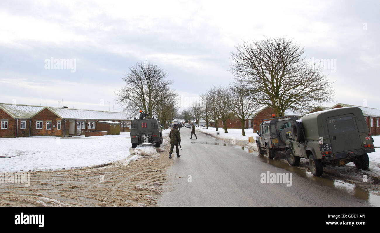 Camp de westdown sur la plaine de salisbury Banque de photographies et ...