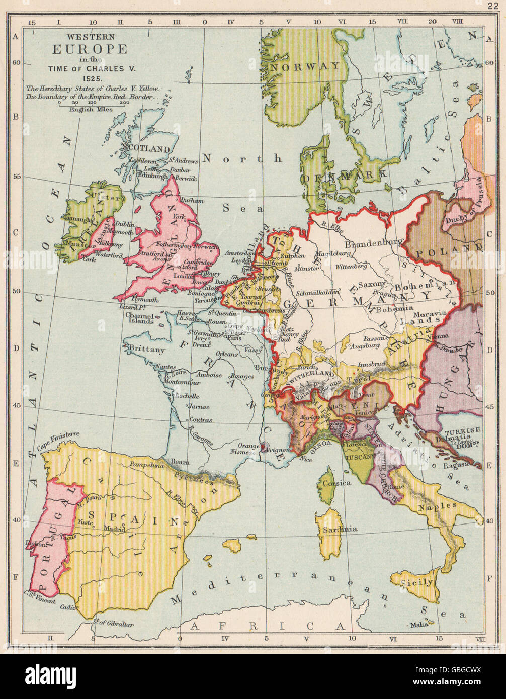 Holy roman empire map Banque de photographies et d’images à haute ...