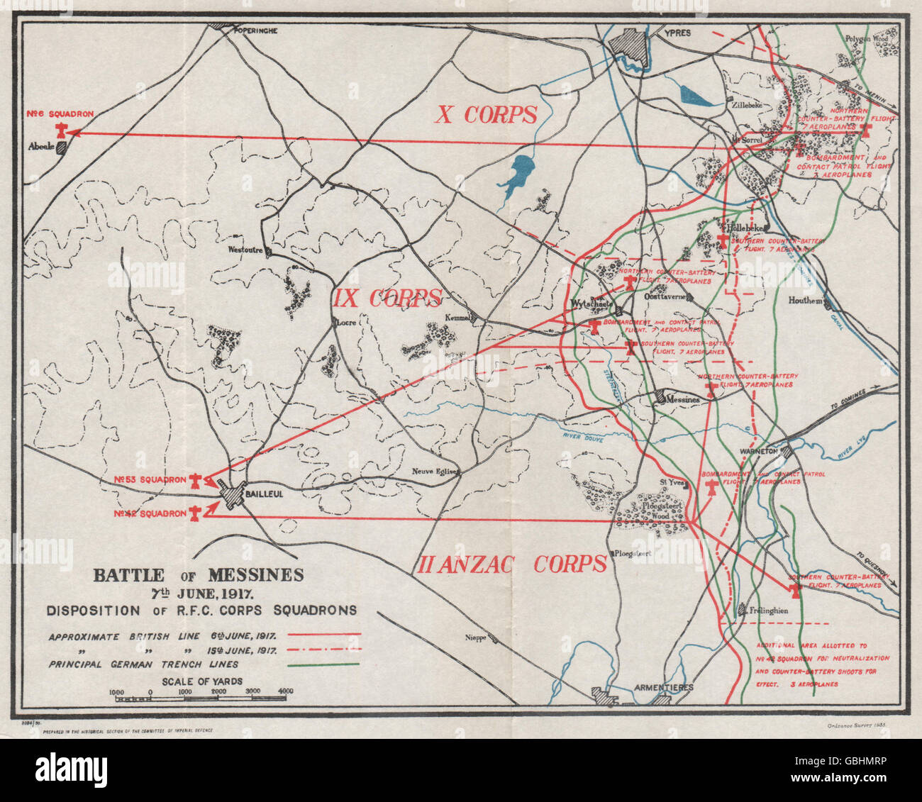 WW1 FRONT DE L'OUEST : bataille de Messines en juin 1917. Royal Flying ...