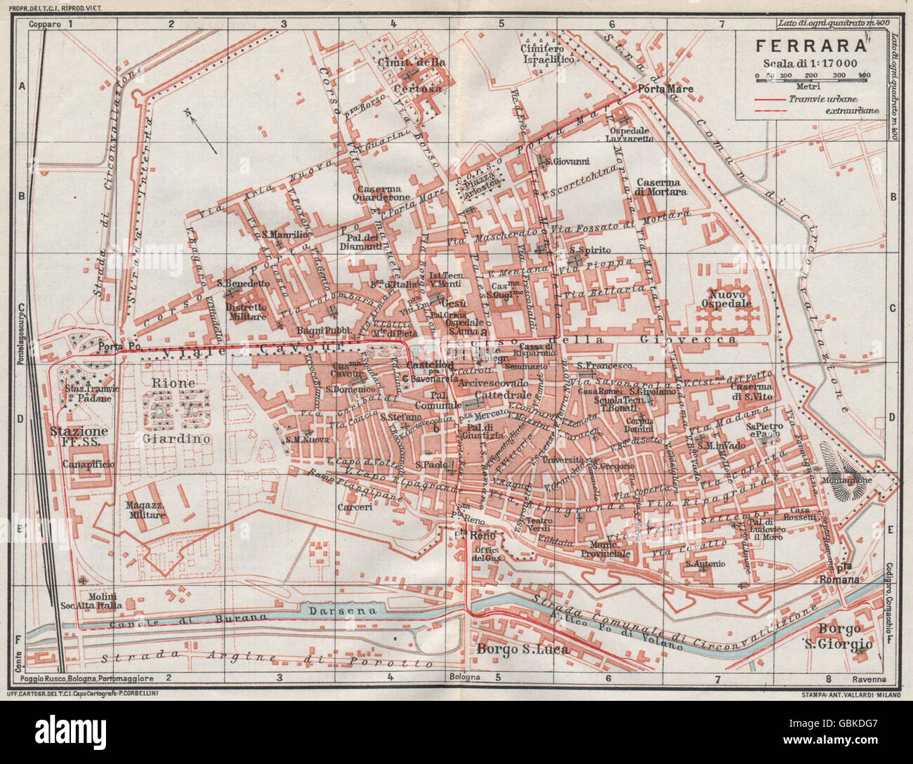 Mappa di ferrara Banque de photographies et d’images à haute résolution ...