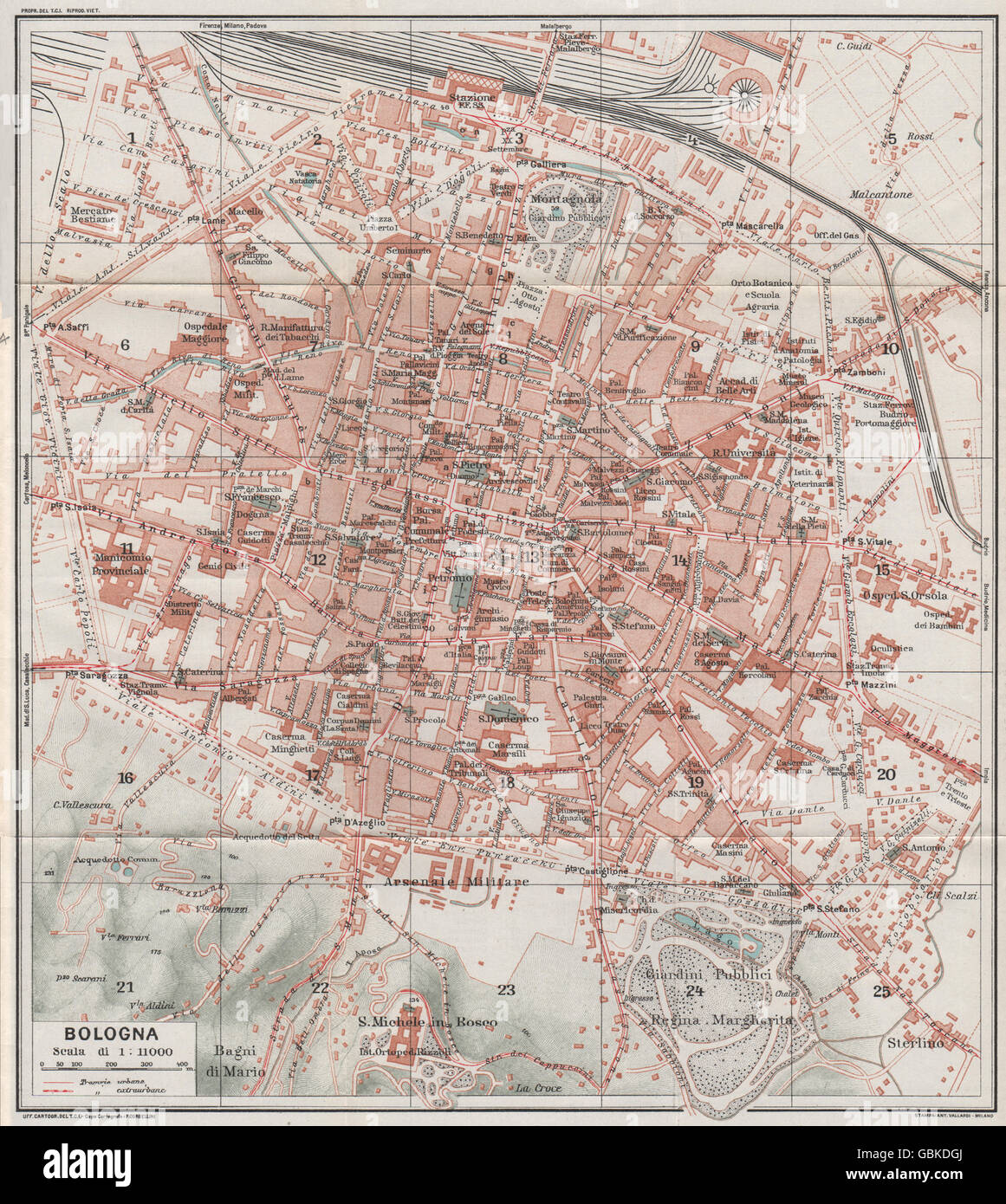 Carte de bologne Banque de photographies et d’images à haute résolution ...