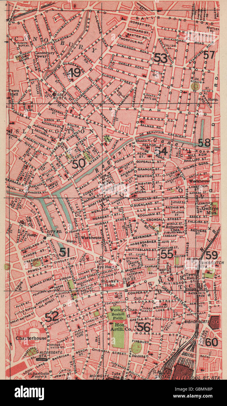 Islington street map Banque de photographies et d’images à haute ...