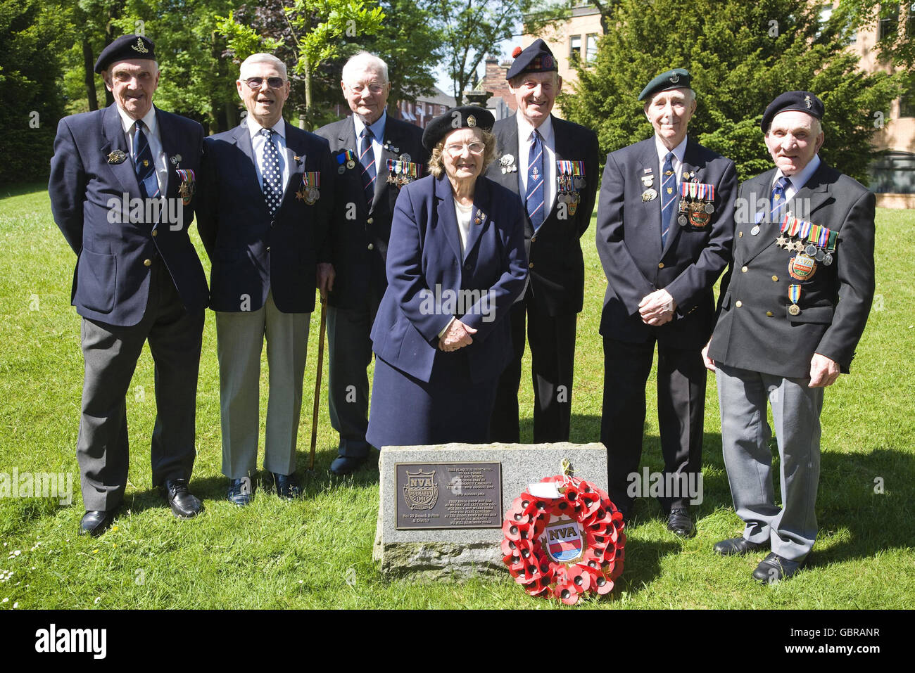 Bolton anciens combattants normands (de gauche à droite) Stan Dickinson ...