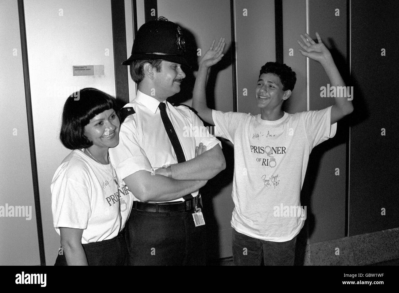 Michael Biggs, fils de Great train Robber, Ronald Biggs, 'murmura' à un ...