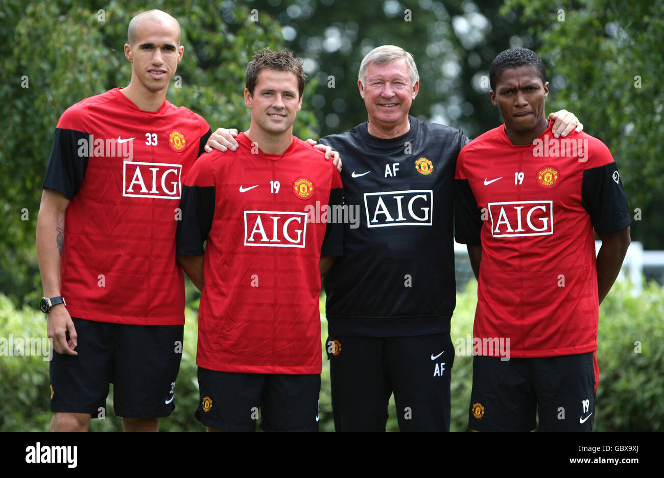 Manchester united manager sir alex ferguson pose Banque de ...