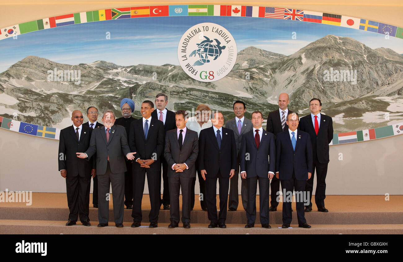 Italy g8 summit Banque de photographies et d’images à haute résolution ...