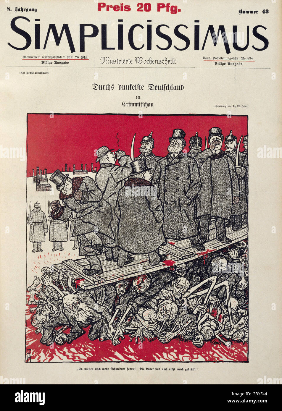 Simplicissimus caricature Banque de photographies et d’images à haute ...
