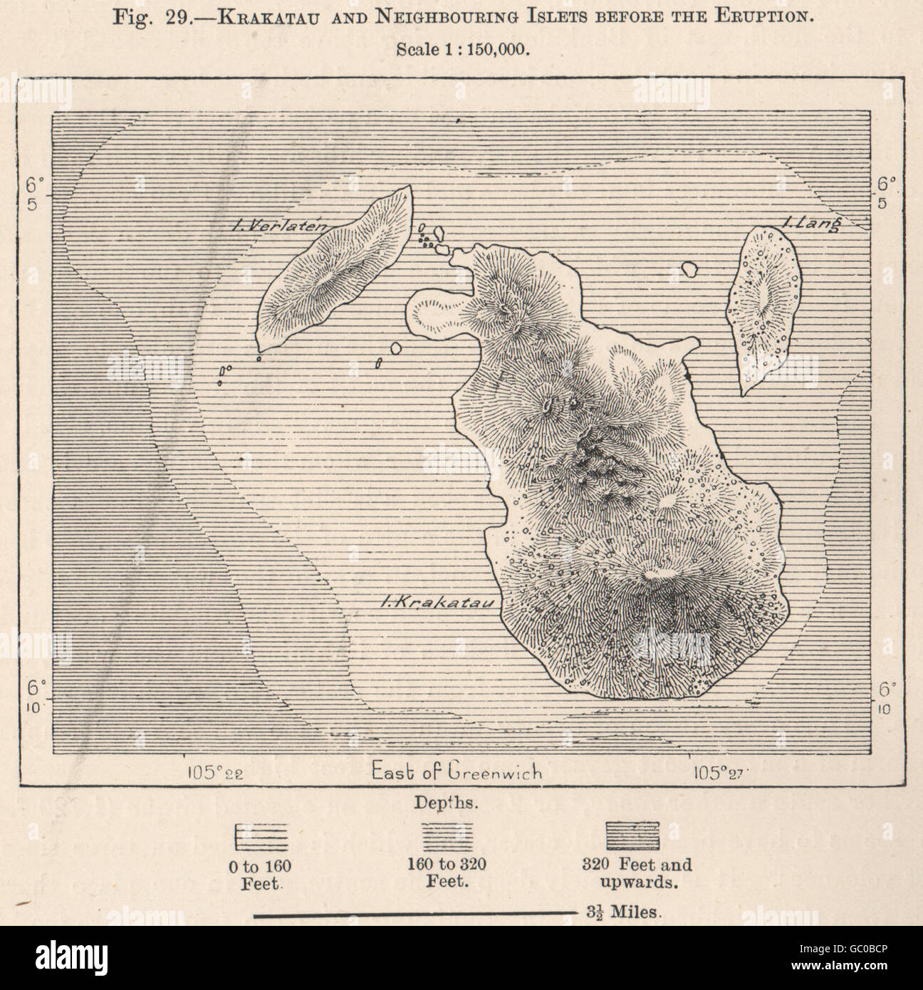 Krakatoa map Banque de photographies et d’images à haute résolution - Alamy