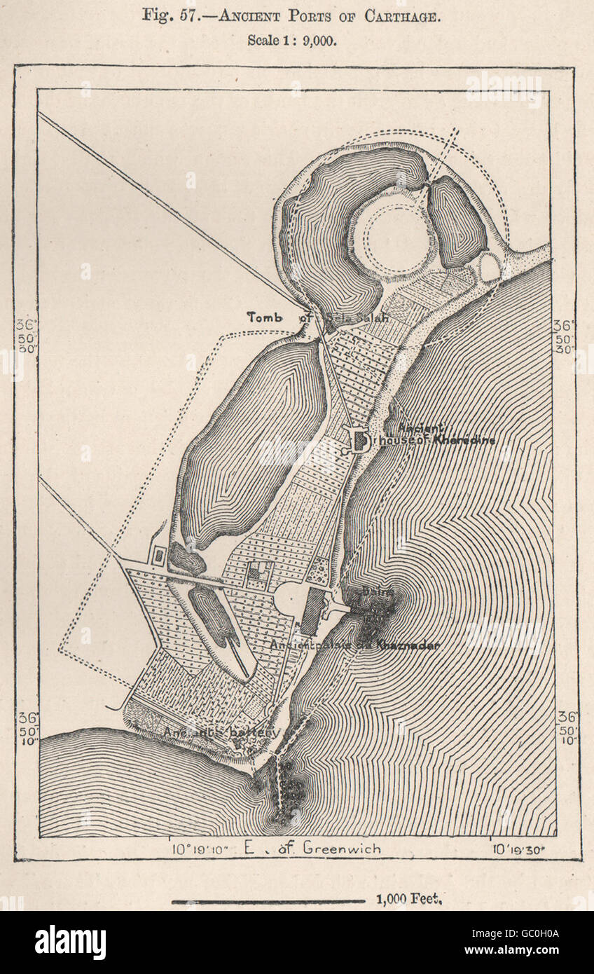 Carthage map Banque de photographies et d’images à haute résolution - Alamy