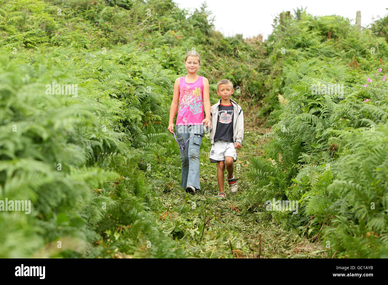 Paige Dean, 11 ans, et son frère Cameron, 7 ans, se sont rendu sur les ...