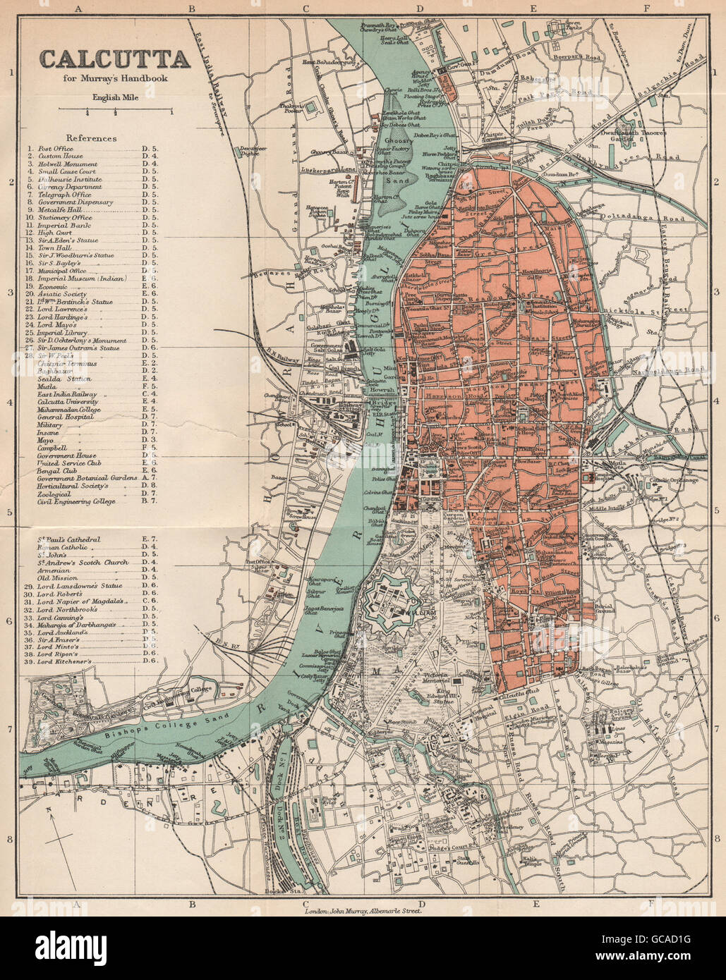 India map map calcutta kolkata Banque de photographies et d’images à ...