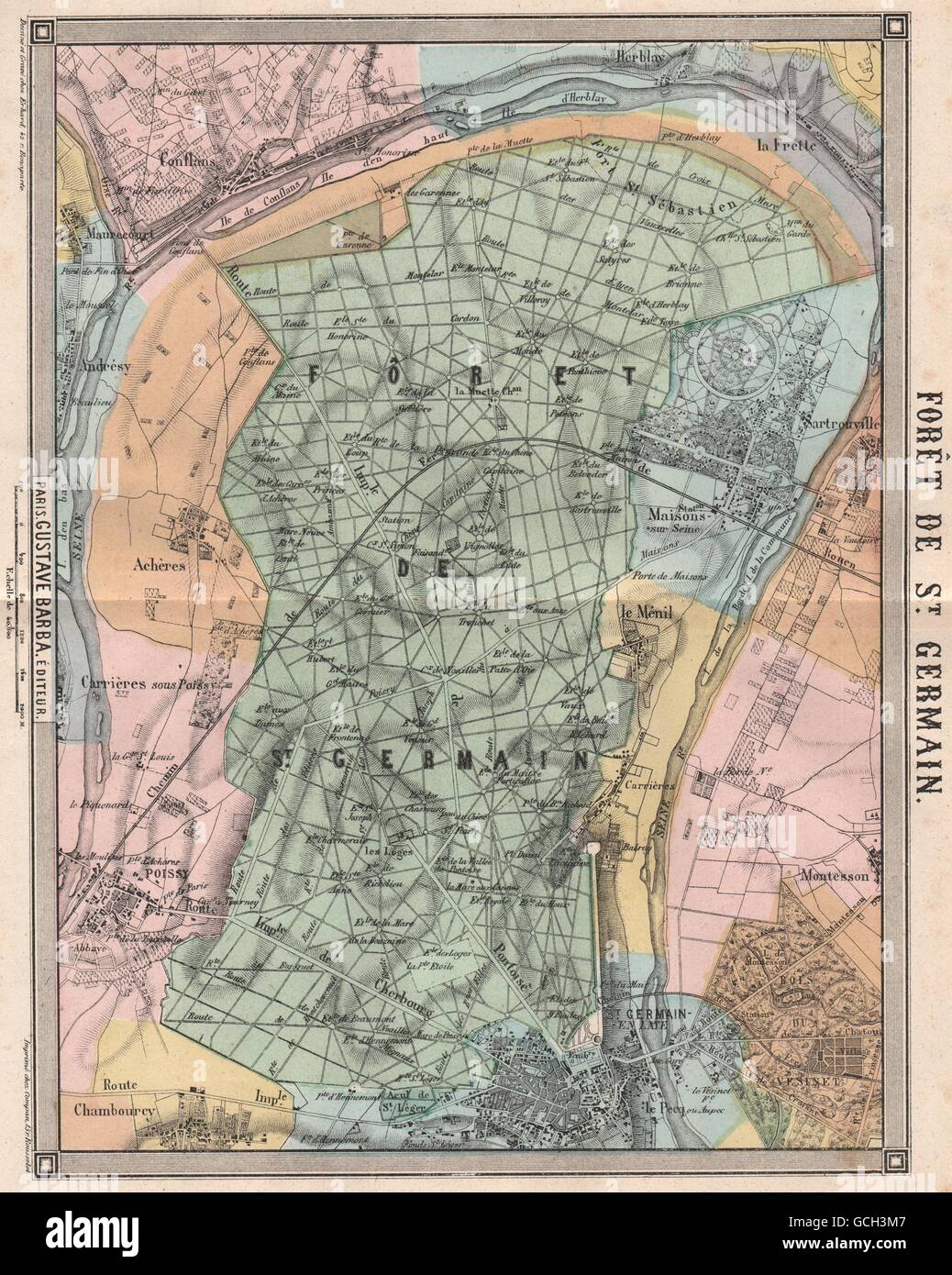 Yvelines map poissy Banque de photographies et d’images à haute ...