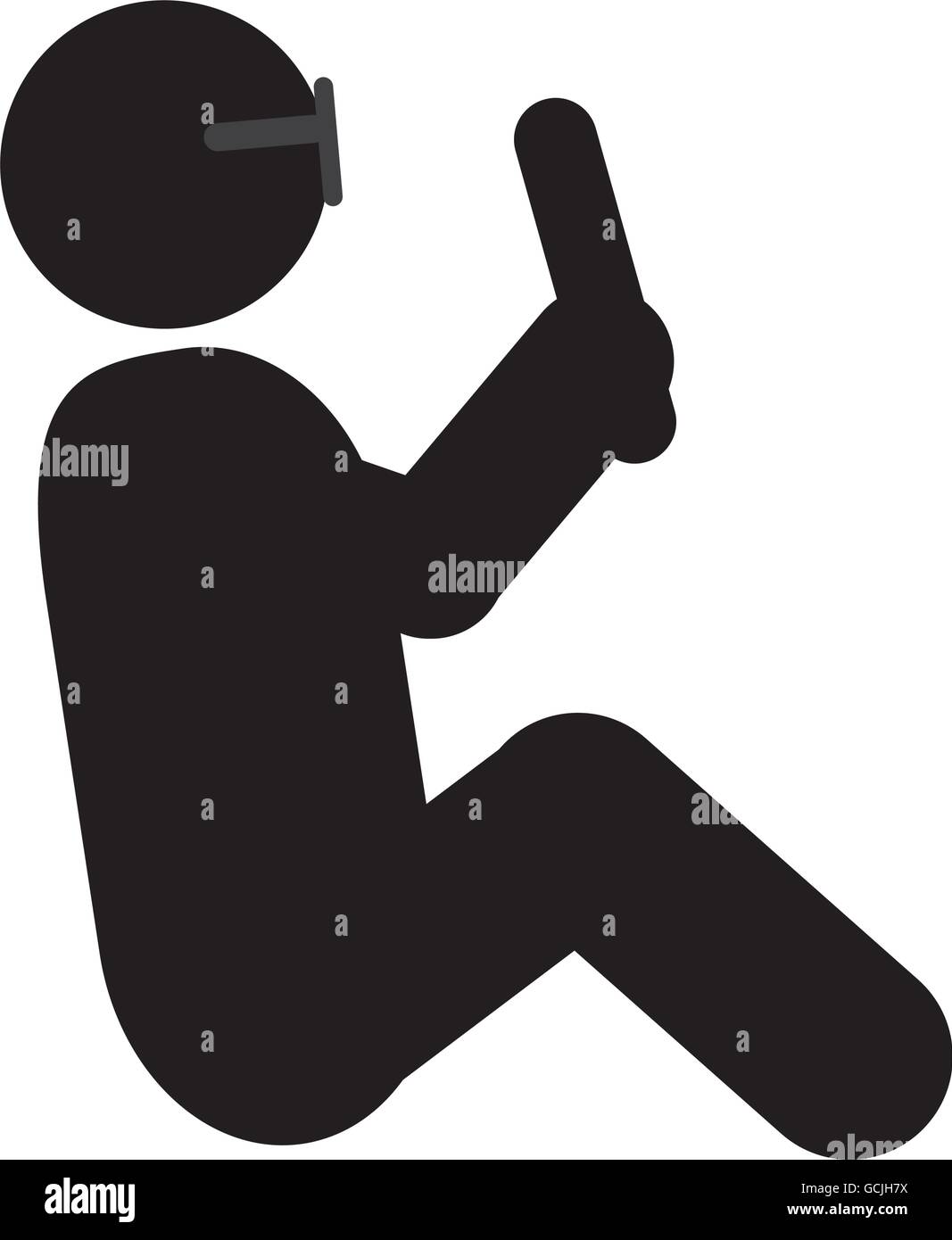 Pictogram people seated icon Banque d'images vectorielles - Alamy