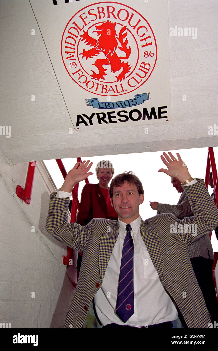 Football middlesbrough bryan robson ayresome parc Banque de ...