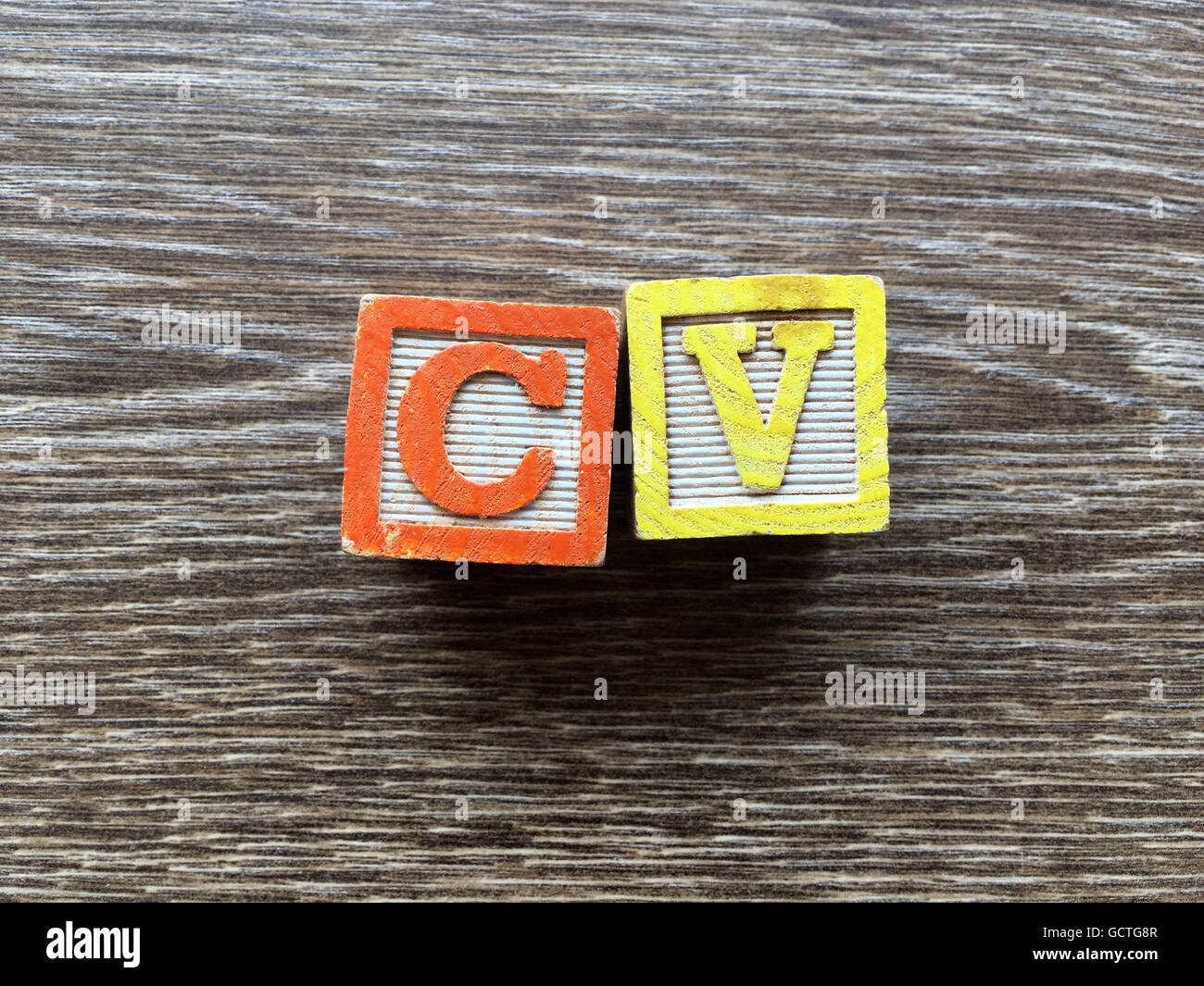 Abréviation de Curriculum Vitae CV Photo Stock - Alamy