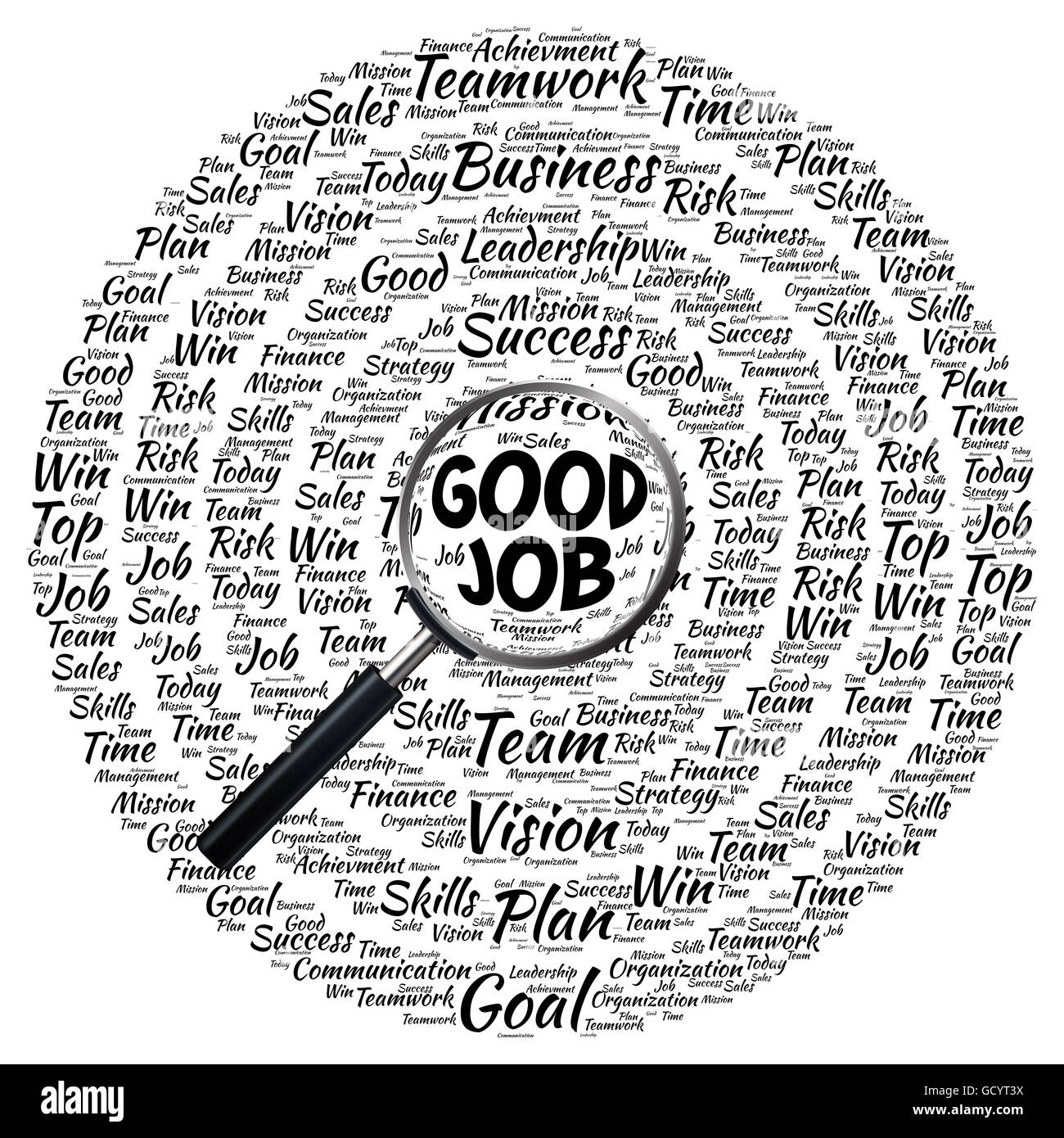 Good job word cloud concept Banque de photographies et d’images à haute ...